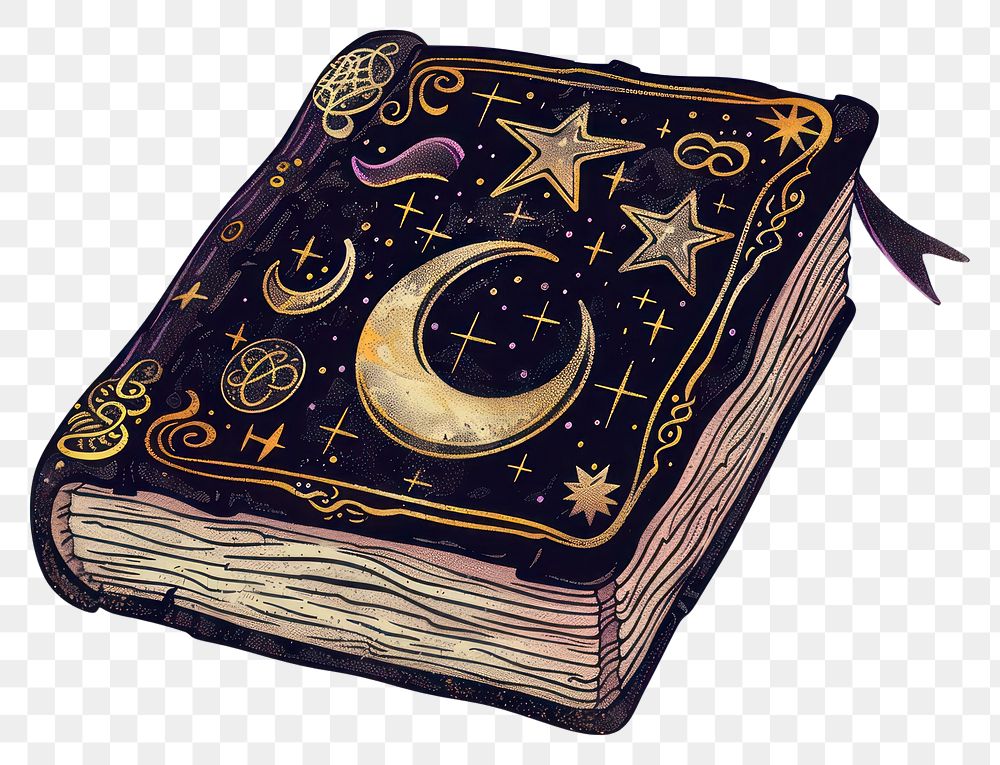 PNG Mystical celestial-themed magic book | Free PNG - rawpixel
