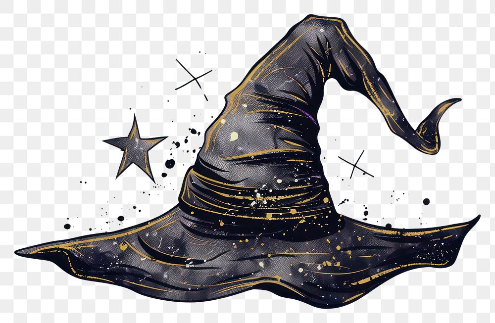PNG Whimsical magical wizard hat | Free PNG - rawpixel