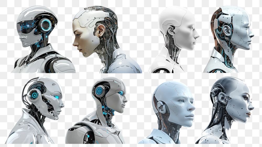 PNG humanoid robot element set, | Premium PNG - rawpixel