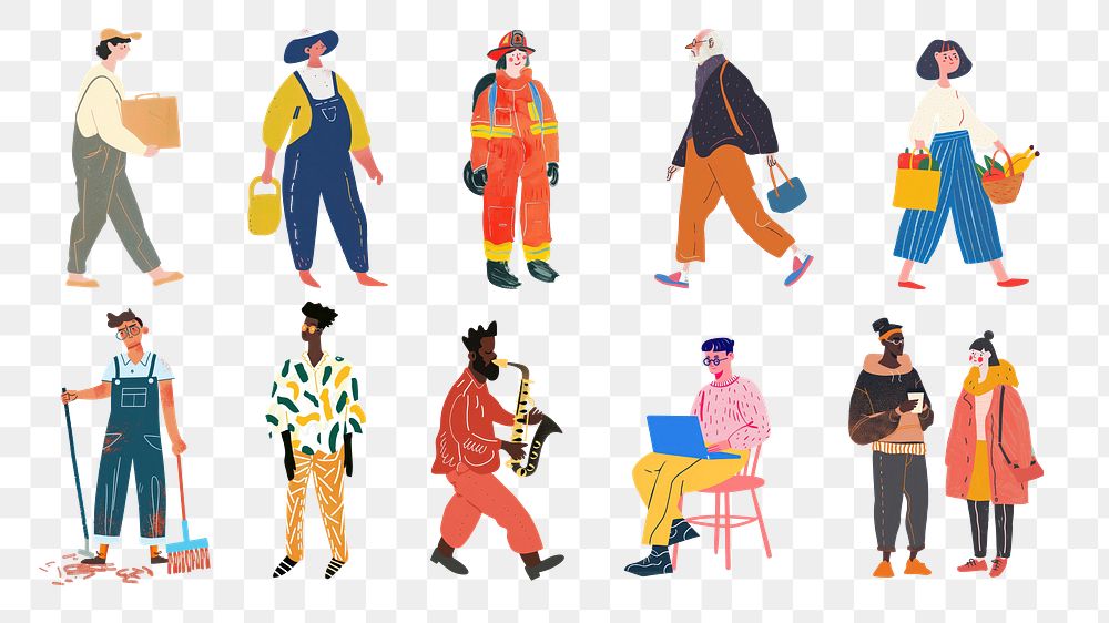 PNG people character lifestyle Illustration | Premium PNG - rawpixel