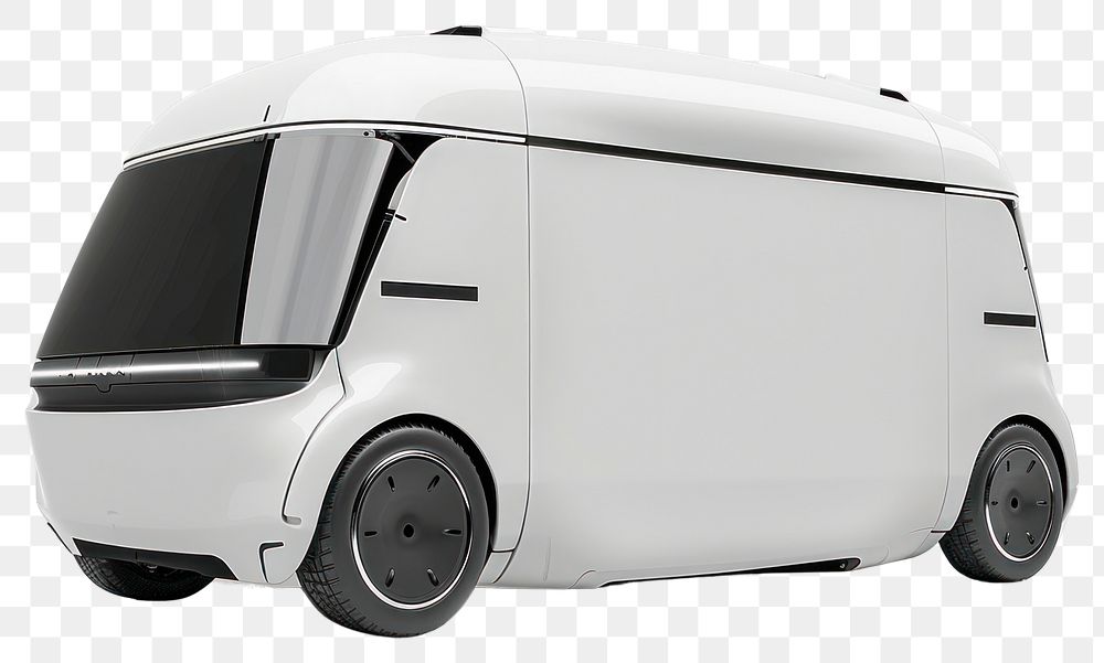 PNG Futuristic electric delivery van | Free PNG - rawpixel