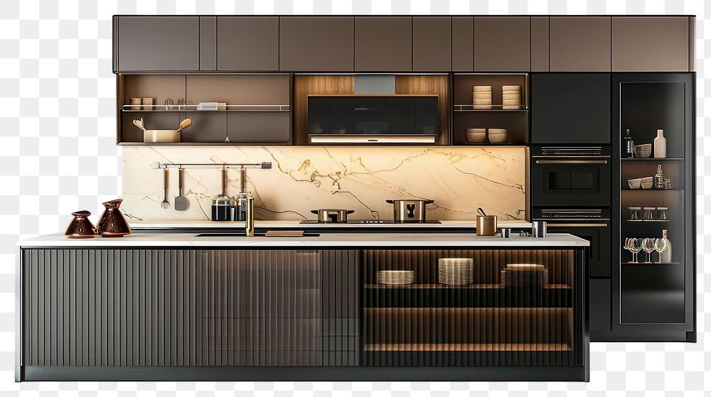 PNG Modern luxury kitchen design | Premium PNG - rawpixel