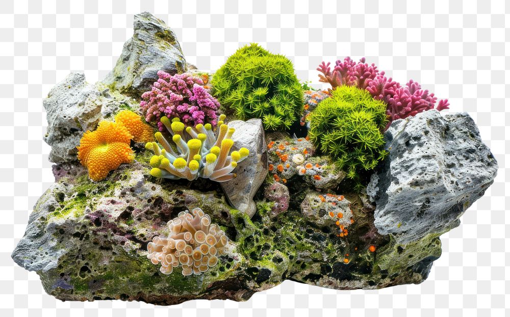 Colorful coral reef rock | Premium PNG - rawpixel
