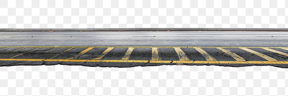 Empty urban road with markings | Free PNG - rawpixel