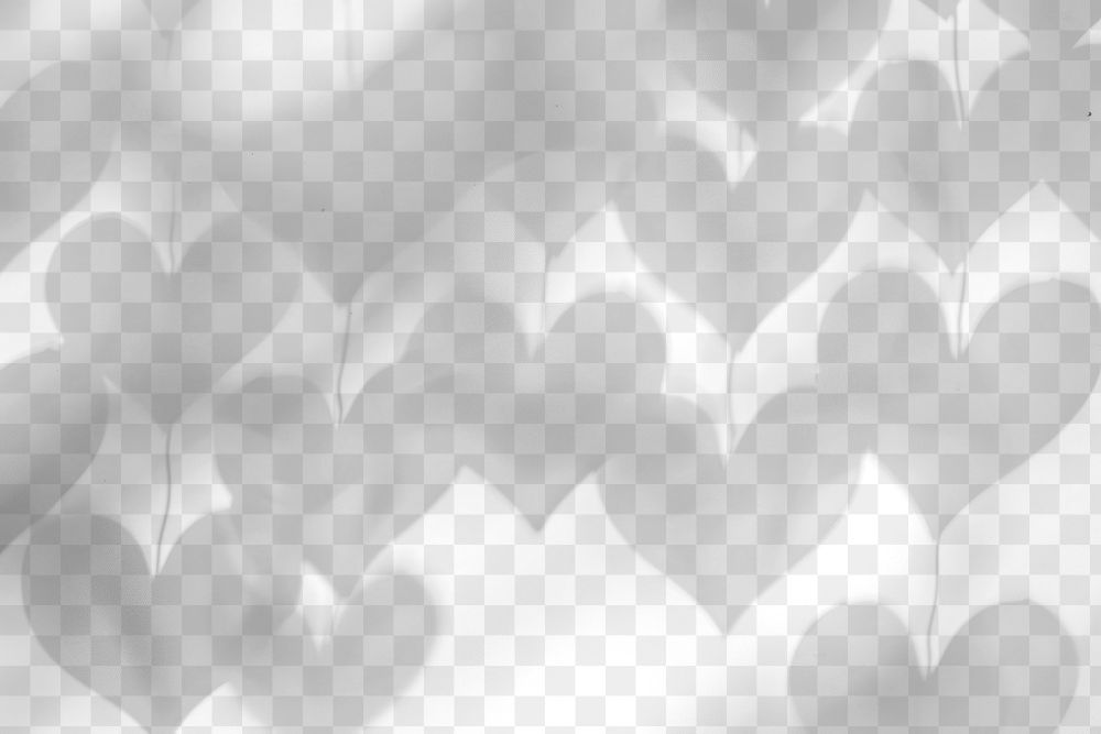 PNG Romantic white heart shadows | Free PNG - rawpixel