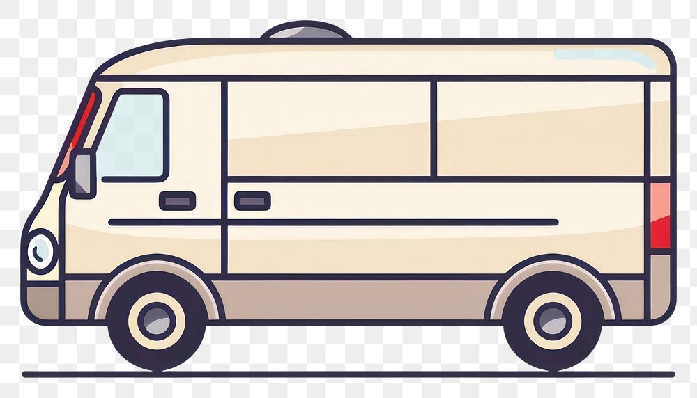PNG Modern beige delivery van | Free PNG - rawpixel