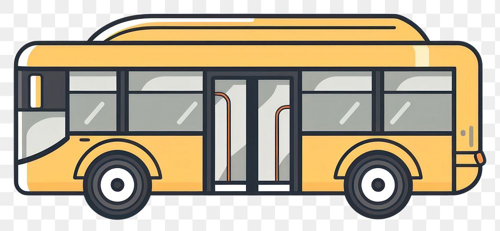 PNG Yellow city bus illustration | Premium PNG - rawpixel
