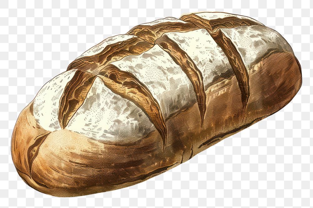 PNG Rustic artisan bread illustration | Free PNG - rawpixel