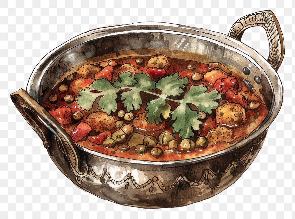 PNG Traditional Indian curry illustration | Free PNG - rawpixel