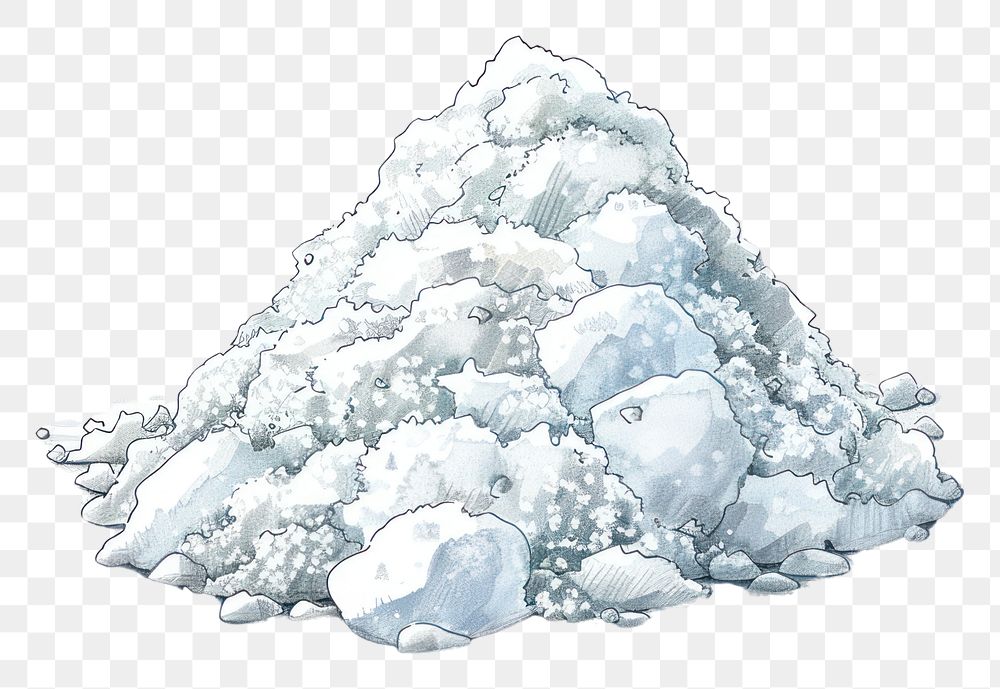 PNG Illustration of snow pile | Free PNG - rawpixel