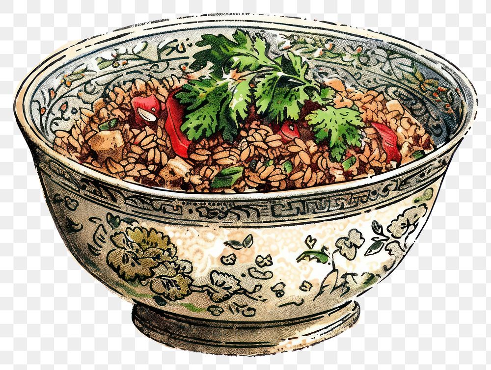 PNG Delicious Asian rice bowl | Free PNG - rawpixel