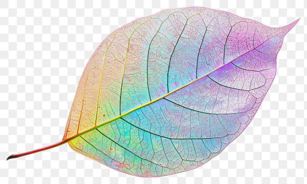 PNG Colorful translucent leaf art | Free PNG - rawpixel