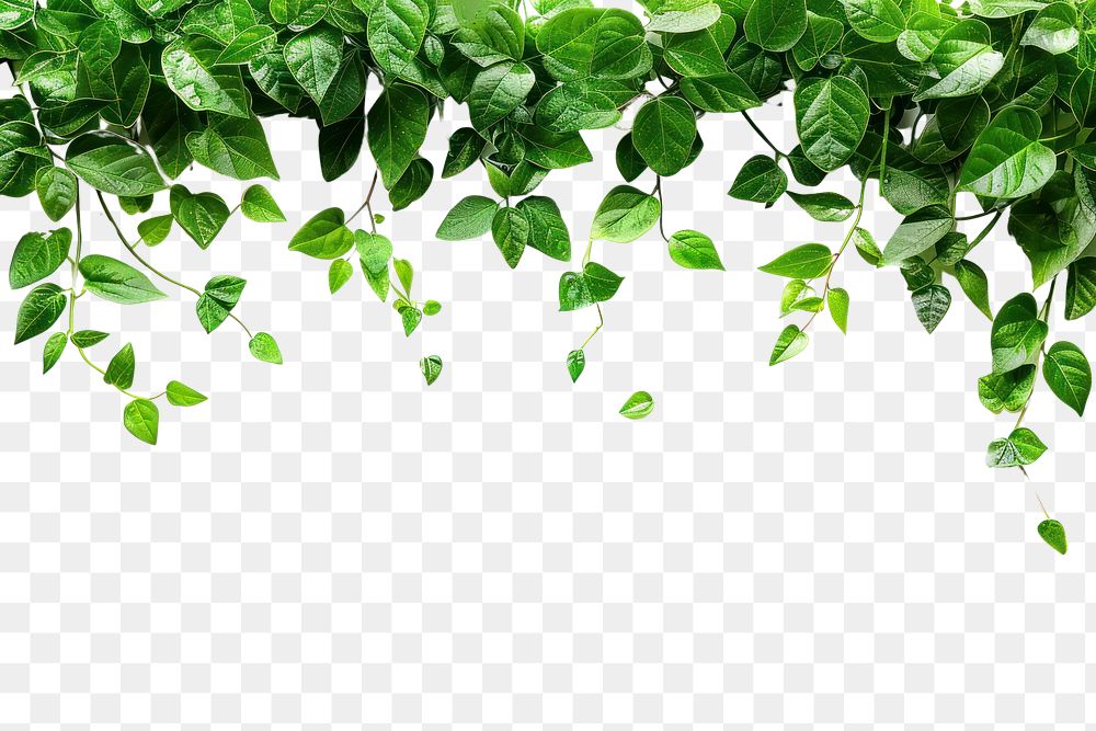 PNG Lush green leaves hanging | Premium PNG - rawpixel