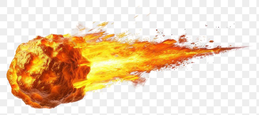 PNG Fiery meteor streaking space | Free PNG - rawpixel