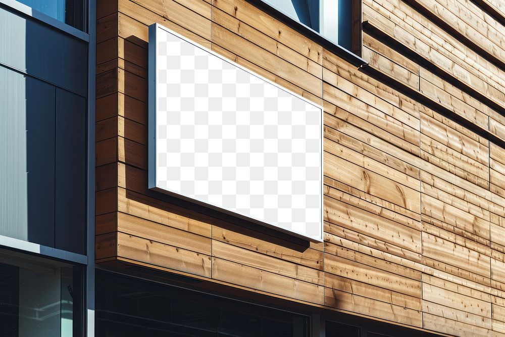 PNG Blank wooden building signboard | Free PNG - rawpixel