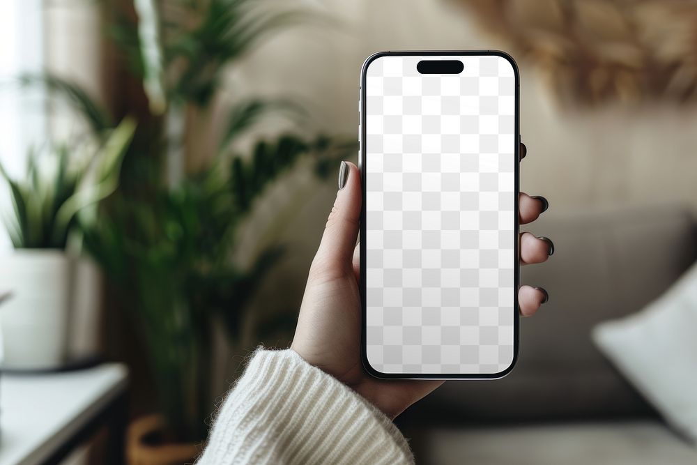 PNG phone screen mockup, transparent | Premium PNG - rawpixel