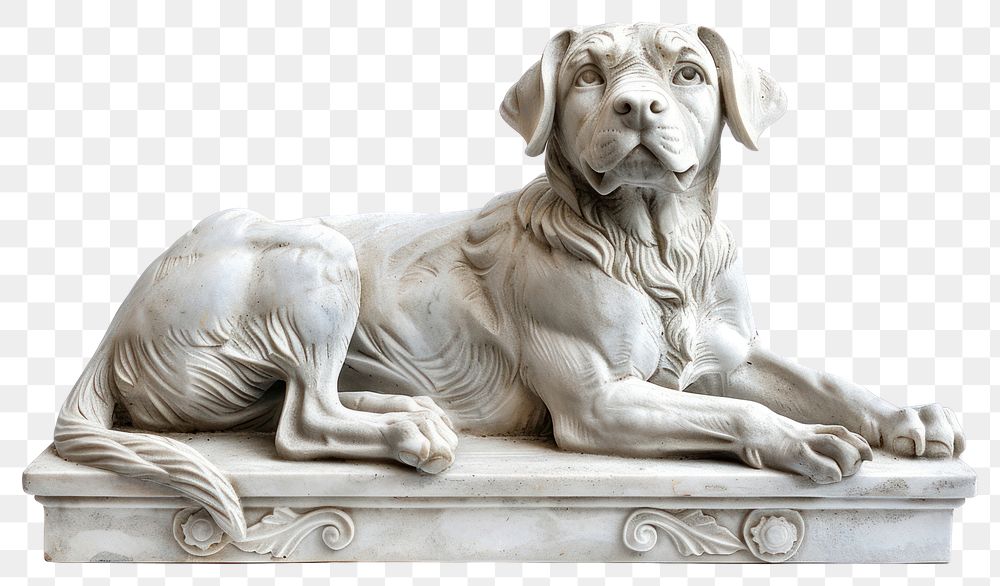 PNG Marble dog sculpture art | Free PNG - rawpixel