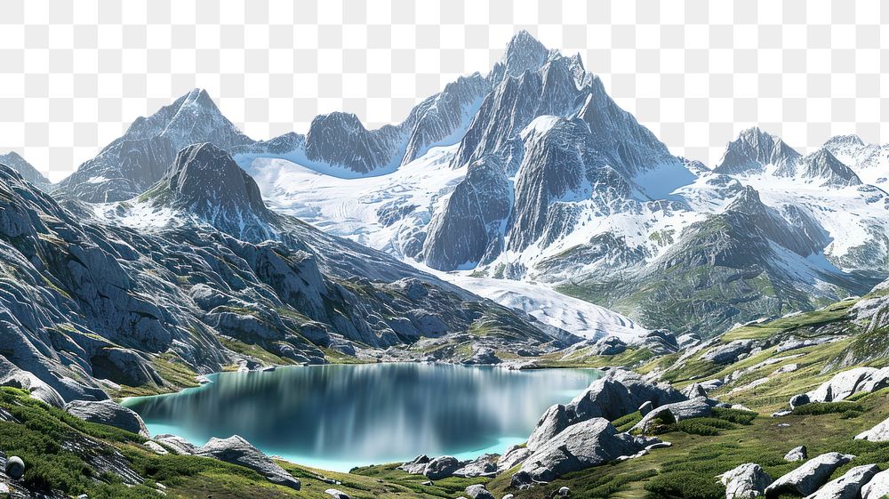 PNG Mountain Pass mountain lake | Free PNG - rawpixel