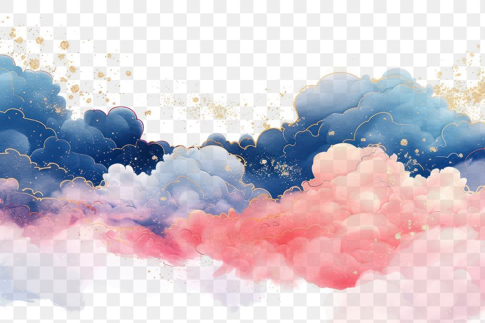 PNG Vibrant colorful abstract cloud | Premium PNG - rawpixel