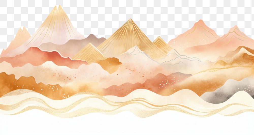 PNG Abstract mountain landscape illustration | Free PNG - rawpixel