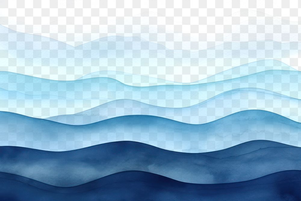 PNG Abstract blue ocean waves | Premium PNG - rawpixel
