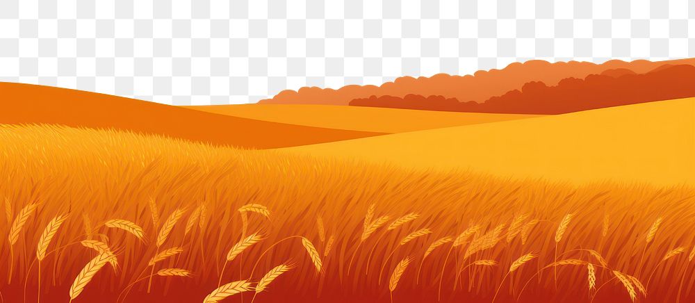 Harvest season agriculture backgrounds landscape. | Free PNG - rawpixel