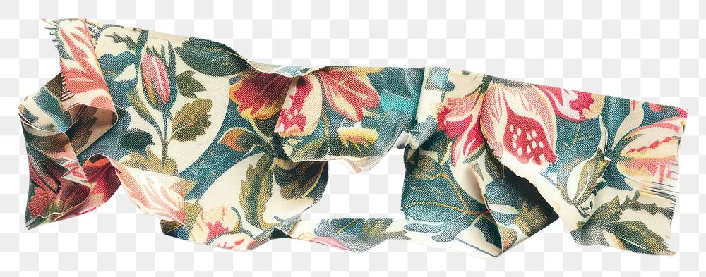 PNG Floral fabric ruffle isolated | Free PNG - rawpixel