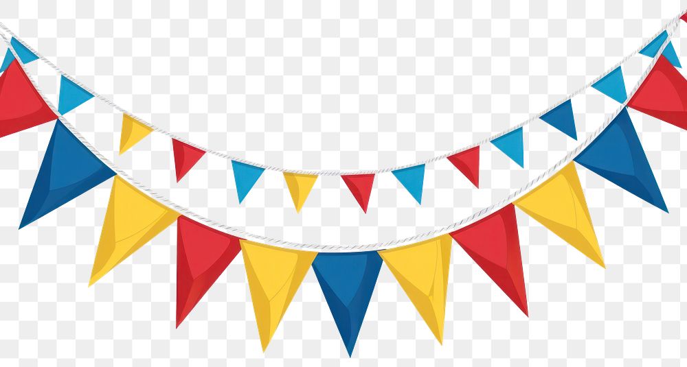 PNG Colorful festive triangle bunting | Free PNG - rawpixel