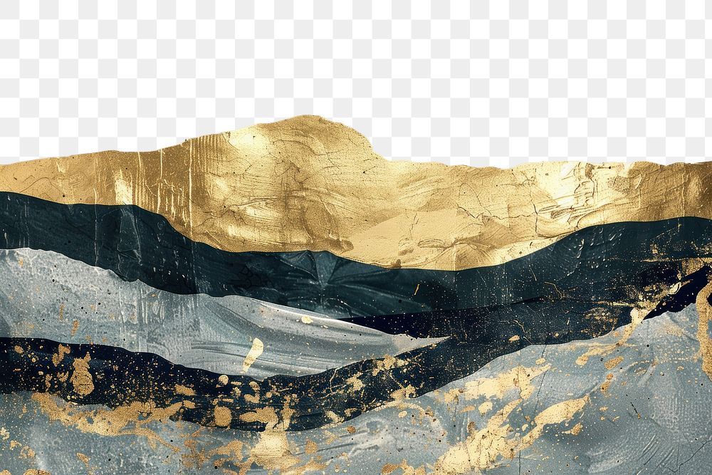 PNG abstract gold ocean waves | Free PNG - rawpixel