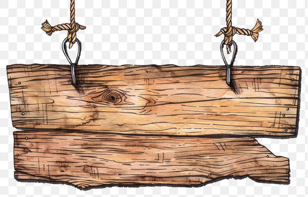 PNG Rustic wooden hanging sign | Free PNG - rawpixel
