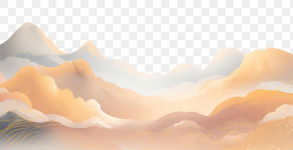 PNG Elegant abstract mountain landscape | Free PNG - rawpixel