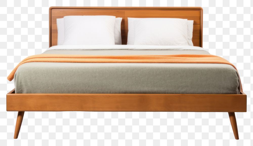 PNG Modern wooden bed frame | Free PNG - rawpixel