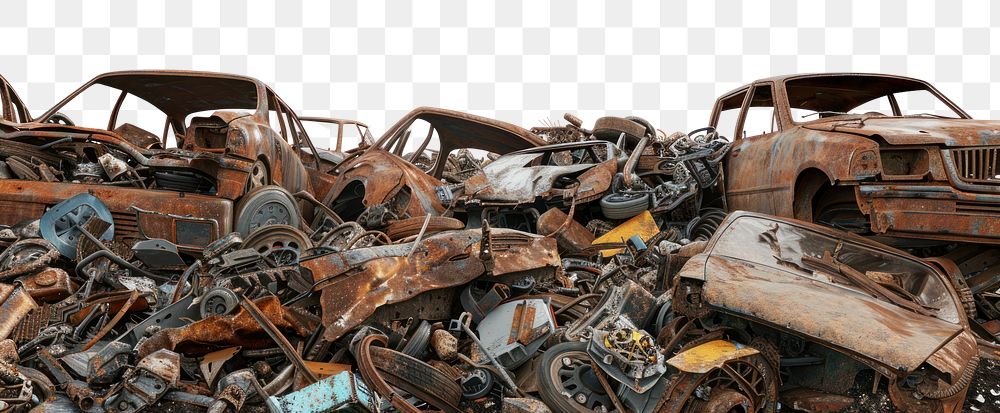 PNG Rusty cars junkyard heap | Free PNG - rawpixel