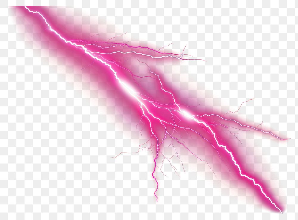 PNG Vibrant pink lightning bolt | Premium PNG - rawpixel