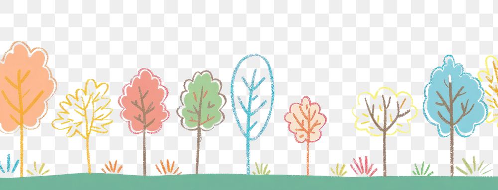 PNG Tree border drawing illustrated | Free PNG - rawpixel
