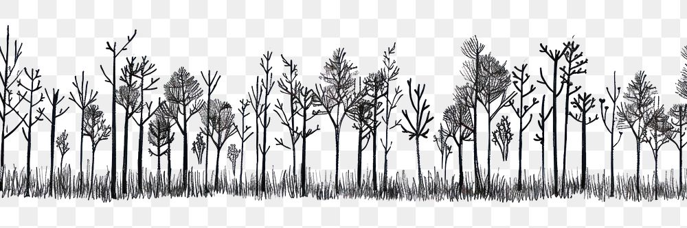 PNG Tree border drawing illustrated | Free PNG - rawpixel