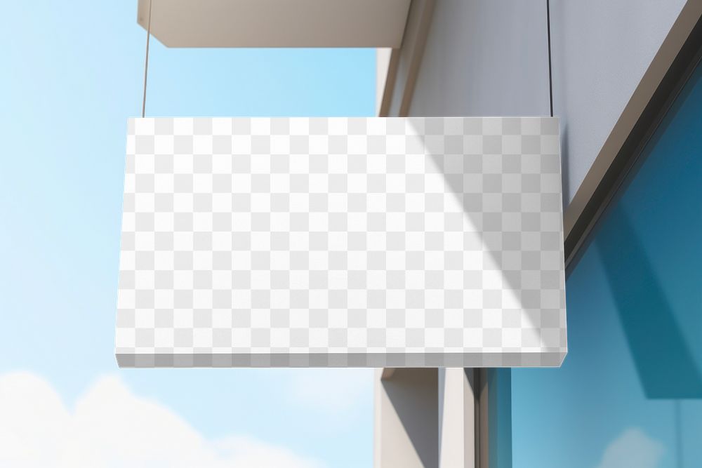 PNG outdoor hanging sign mockup, | Premium PNG - rawpixel