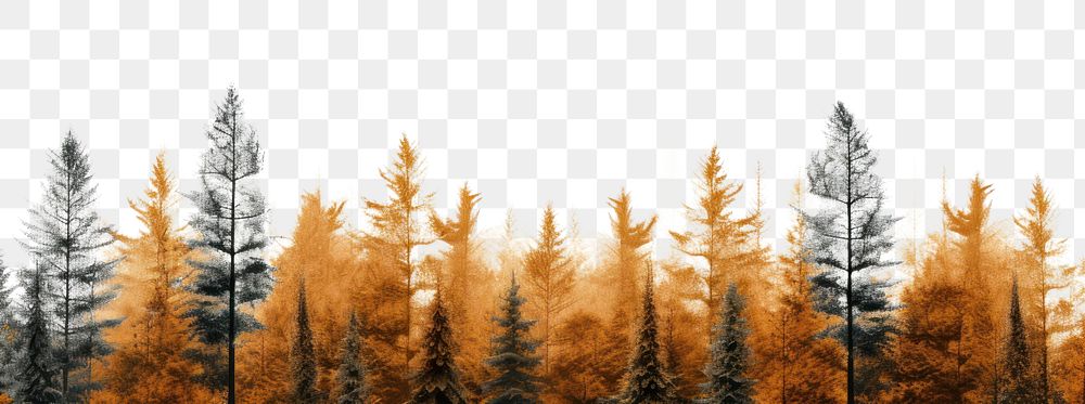 PNG Autumn forest minimalist landscape | Free PNG - rawpixel