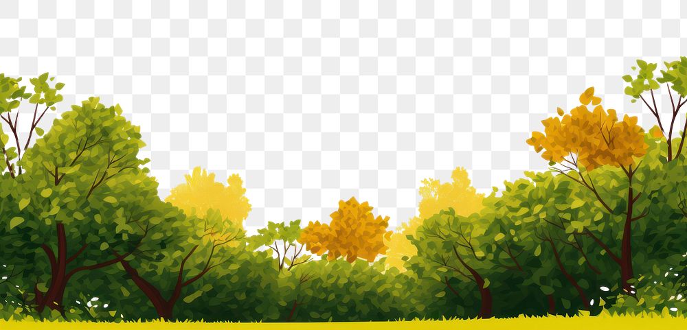 PNG Green tree border countryside | Free PNG - rawpixel