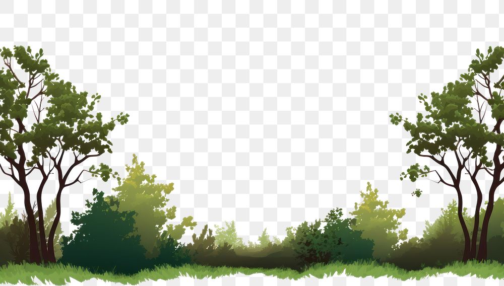 PNG Tree border vegetation landscape | Free PNG - rawpixel