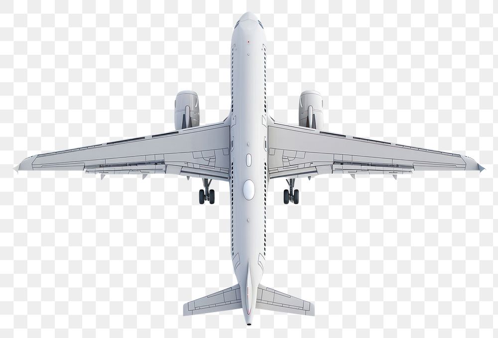 PNG Airplane top view isolated | Free PNG - rawpixel