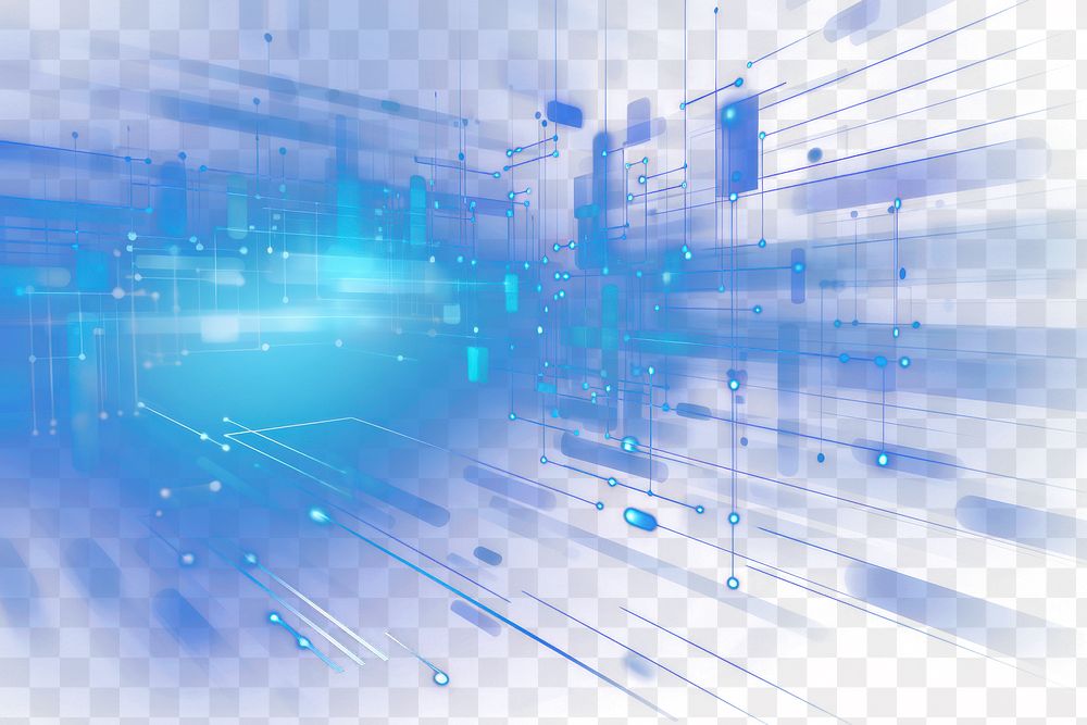 PNG Futuristic digital blue light | Free PNG - rawpixel