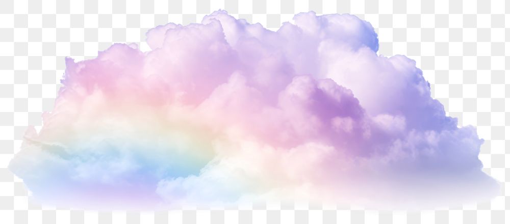 PNG Colorful dreamy cloud illustration, | Free PNG - rawpixel