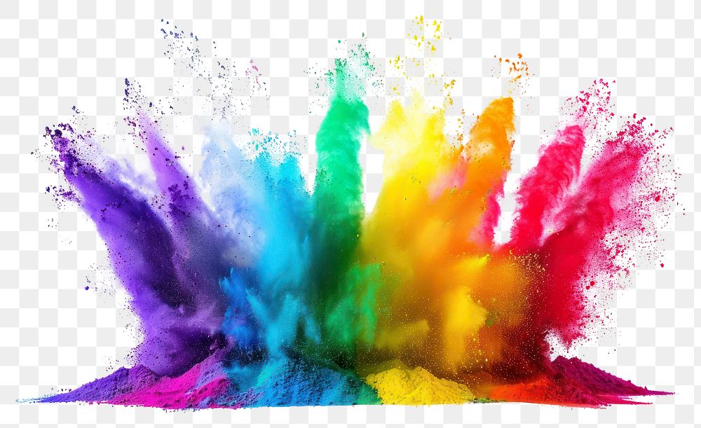 PNG Vibrant colorful powder explosion | Free PNG - rawpixel