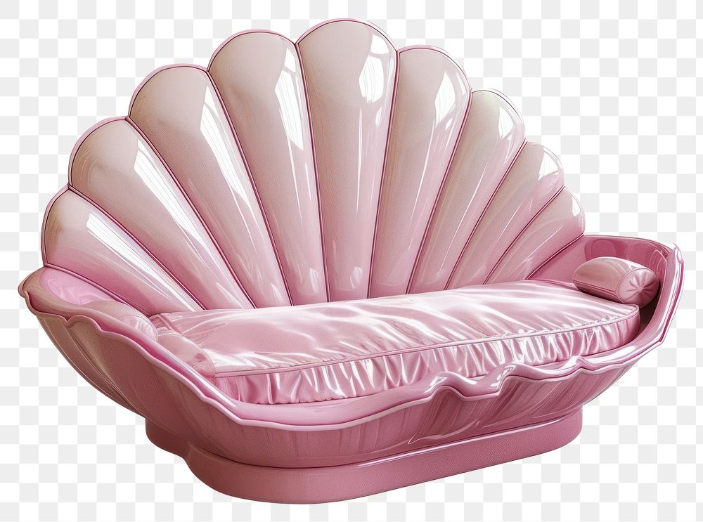 PNG Pink shell-shaped luxurious sofa | Free PNG - rawpixel