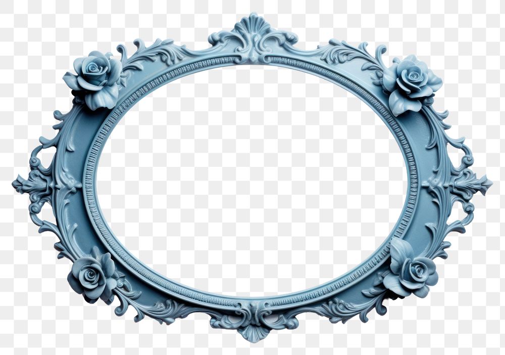 PNG Elegant vintage blue oval | Free PNG - rawpixel