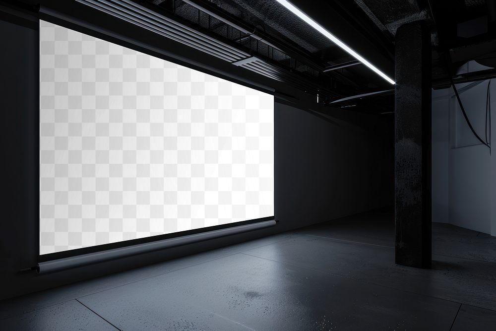 PNG projector screen mockup, transparent | Premium PNG - rawpixel