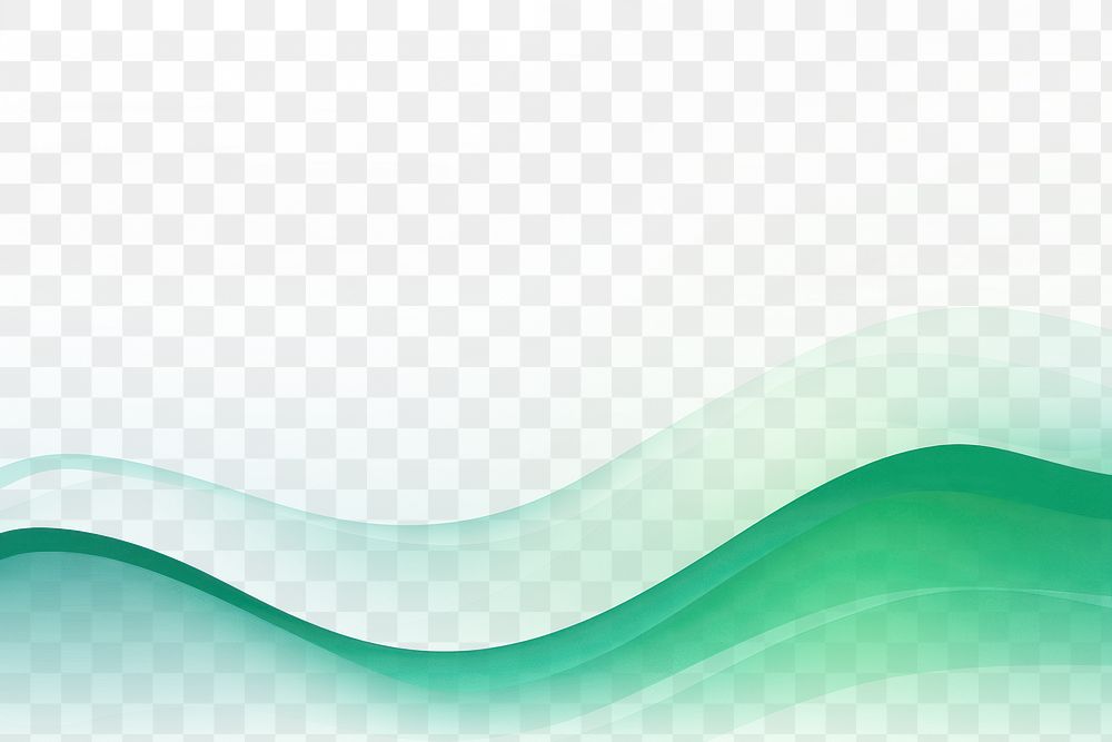 PNG Abstract green wave border, | Free PNG - rawpixel