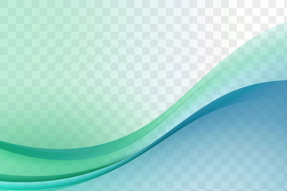 PNG gradient green wave, transparent | Premium PNG - rawpixel