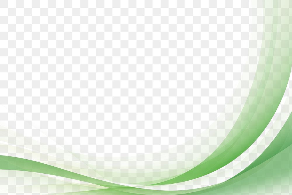 PNG Abstract green wave border, | Free PNG - rawpixel